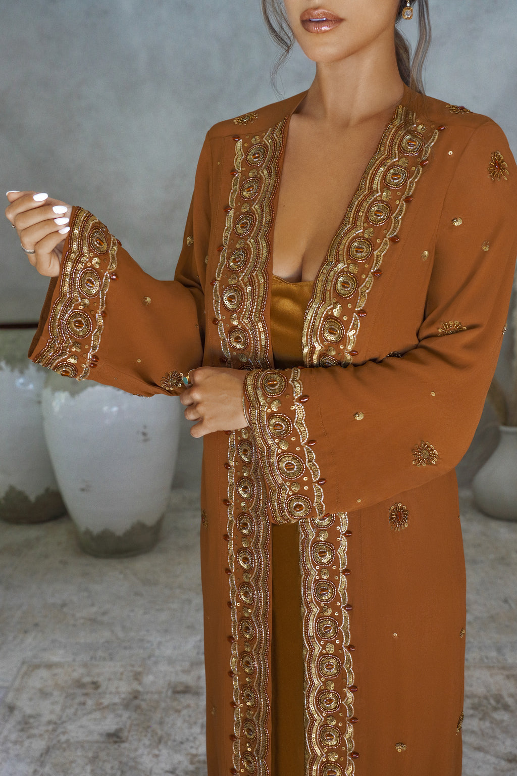 RAJ EMBELLISHED ROBE – Kadimah